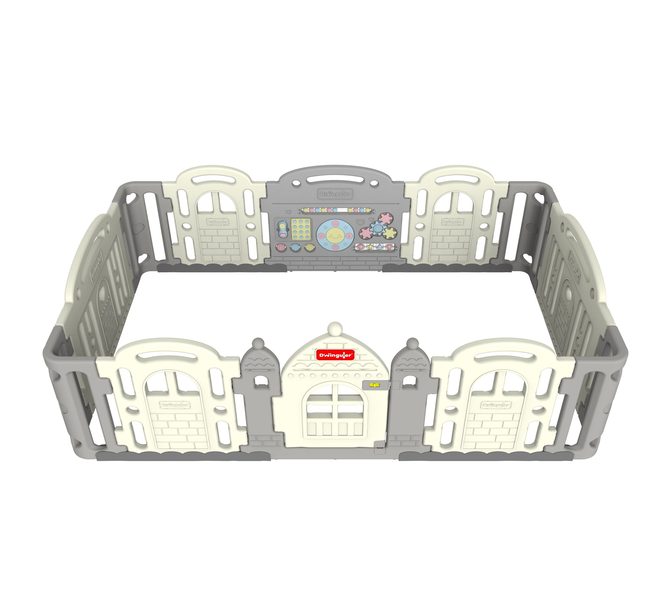 DWINGULER Castle Playpen - Grey – playmatusa.com
